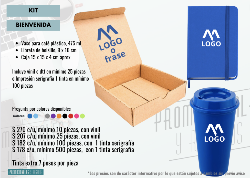 Kit Bienvenida - Promocionales y Regalos | Promocionales y Regalos